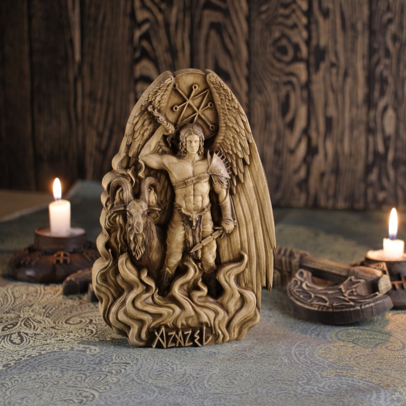 Azazel Satan Baphomet Demon Lucifer Occult Decor Satanic - Etsy