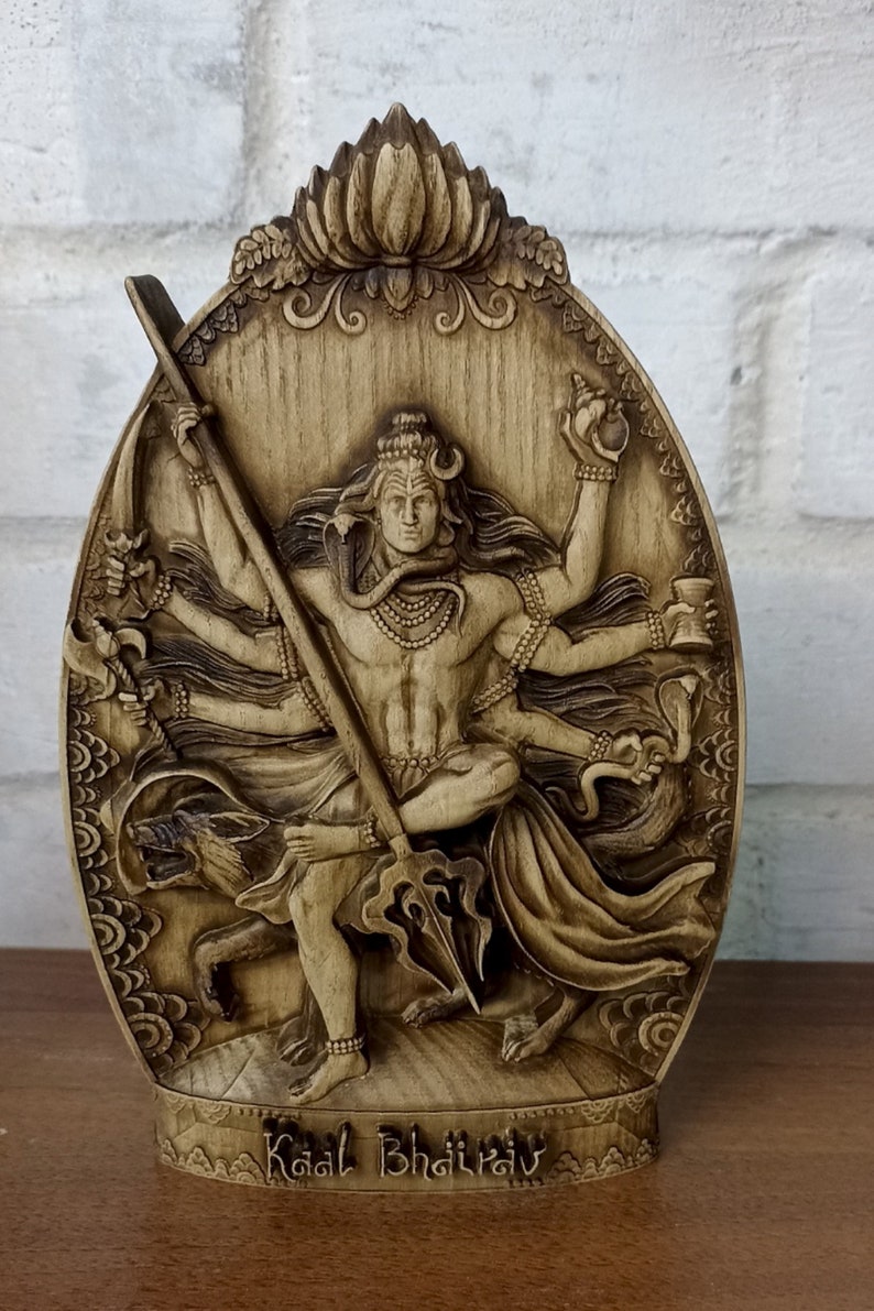 Shiva Statue Shiva Kaal Bhairav Lord Shiva Hindu Art Hindu - Etsy