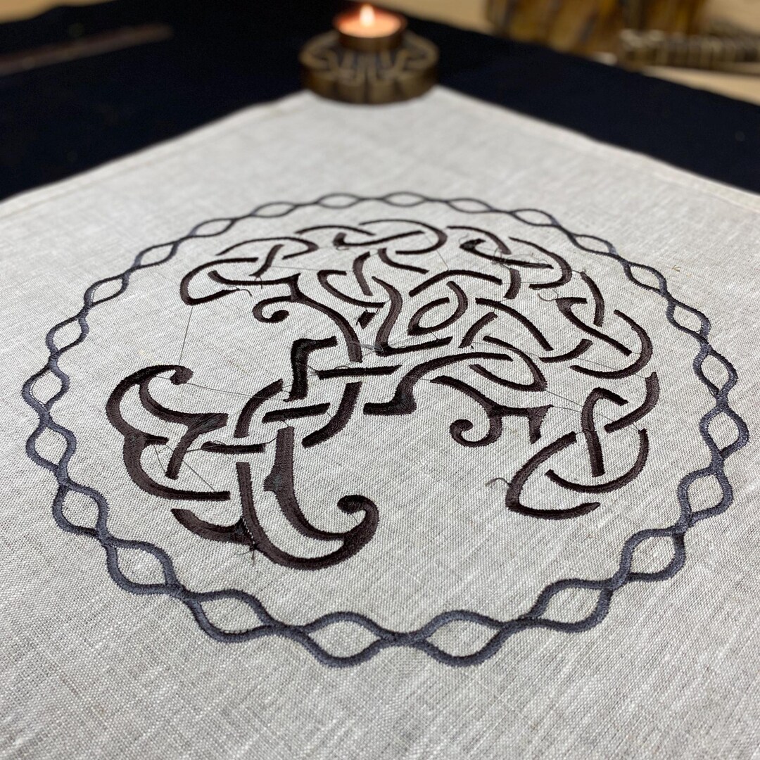 Yggdrasil Celtic Altar Cloth Travel Altar Celtic Tree Tree of Life ...