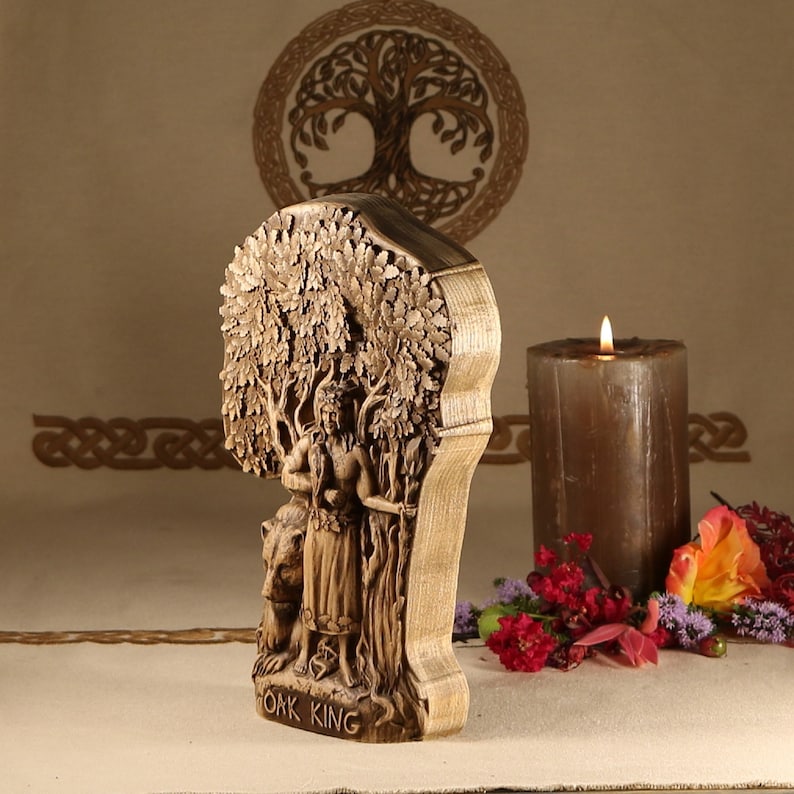 Oak King Holly King Greenman Winter Solstice Wicca Norse Gods - Etsy