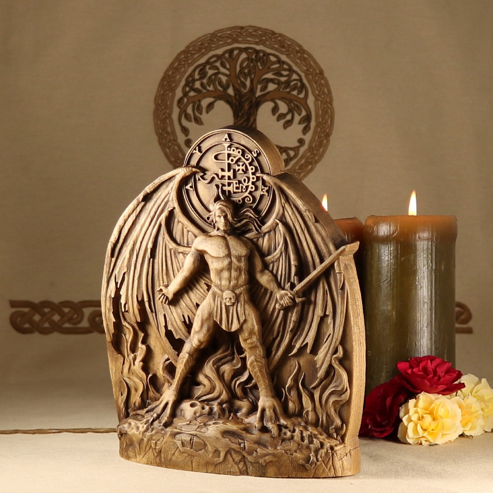 Asmodeus Greek Statue Asmoday Asmodeus Statue Greek - Etsy UK