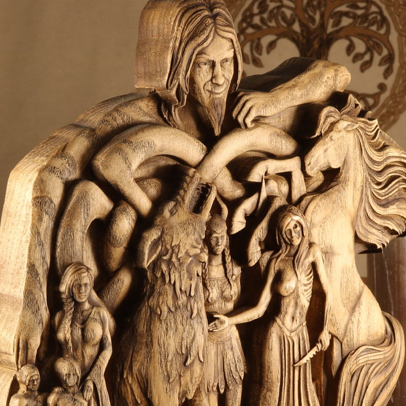 Viking Statue Loki Norse Angrboda Sigyn Jormungandr Hel - Etsy
