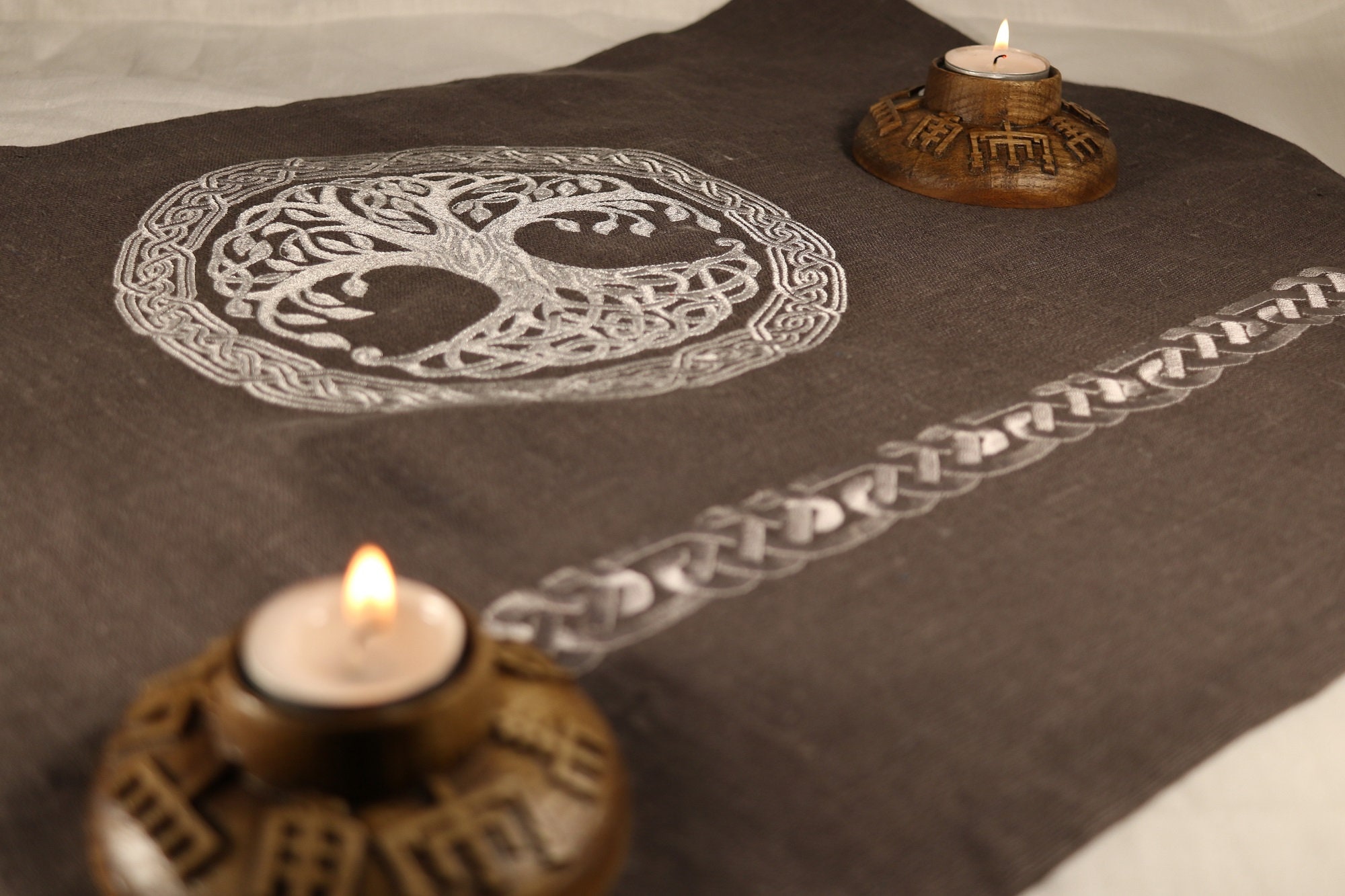 Altar Cloth Pagan Altar Cloth Yggdrasil Travel Altar Norse | Etsy