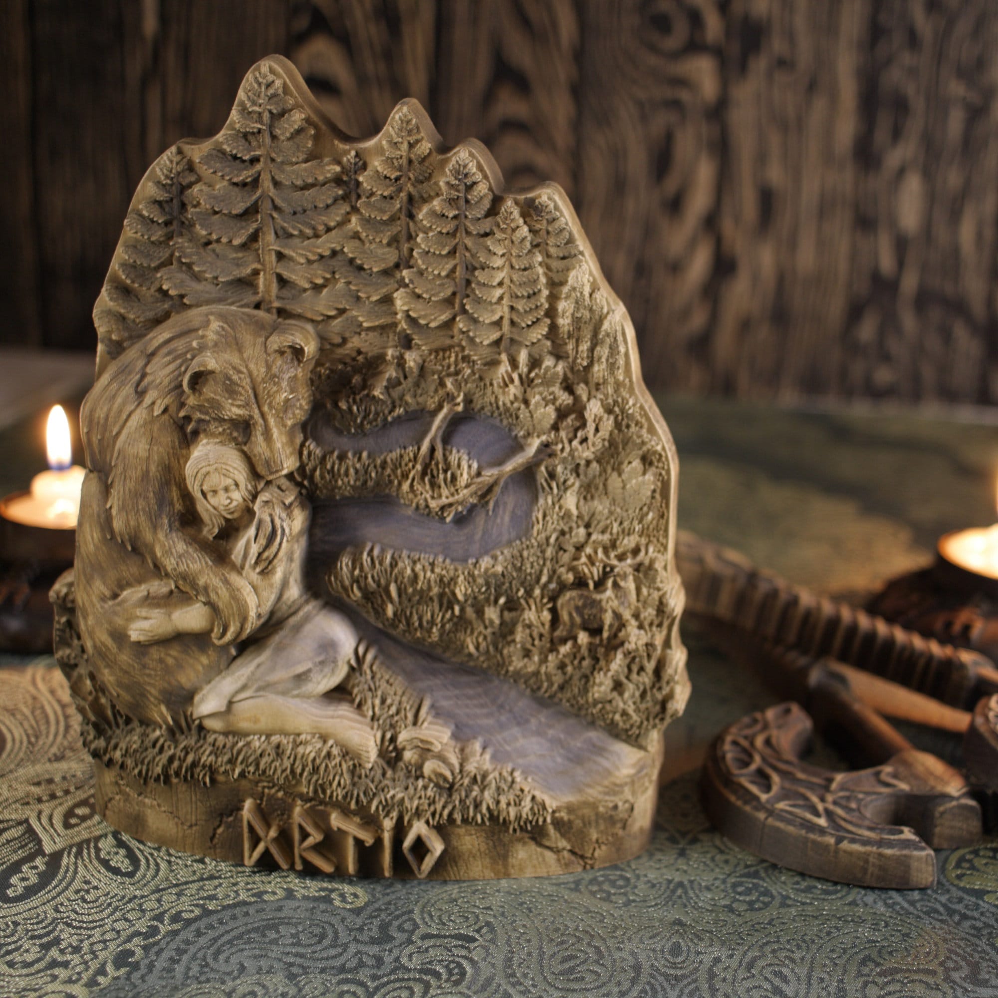 Artio Celtic Goddess Celtic Mythology Wooden Bear Goddess - Etsy Australia