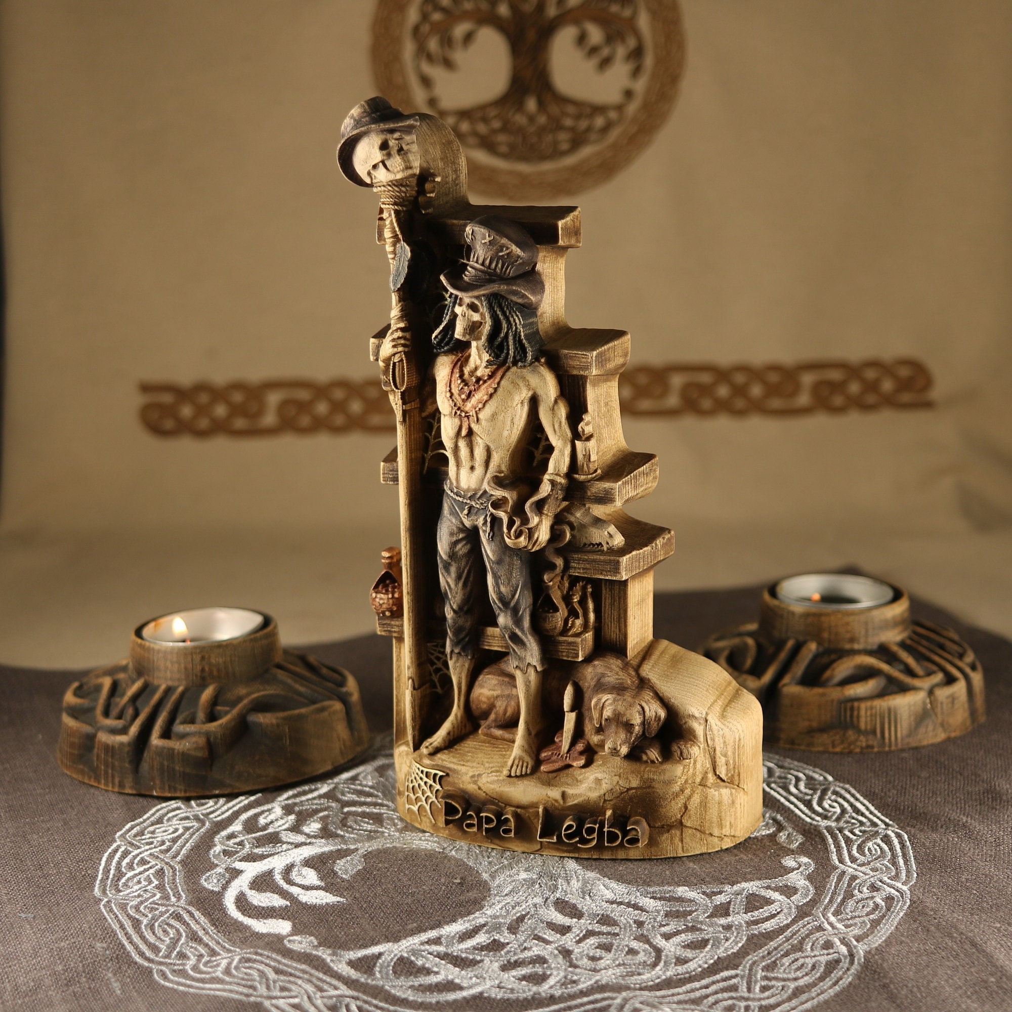 Papa Legba Papa Legba Statue Legba Voodoo Skull Gothic Hoodoo - Etsy ...