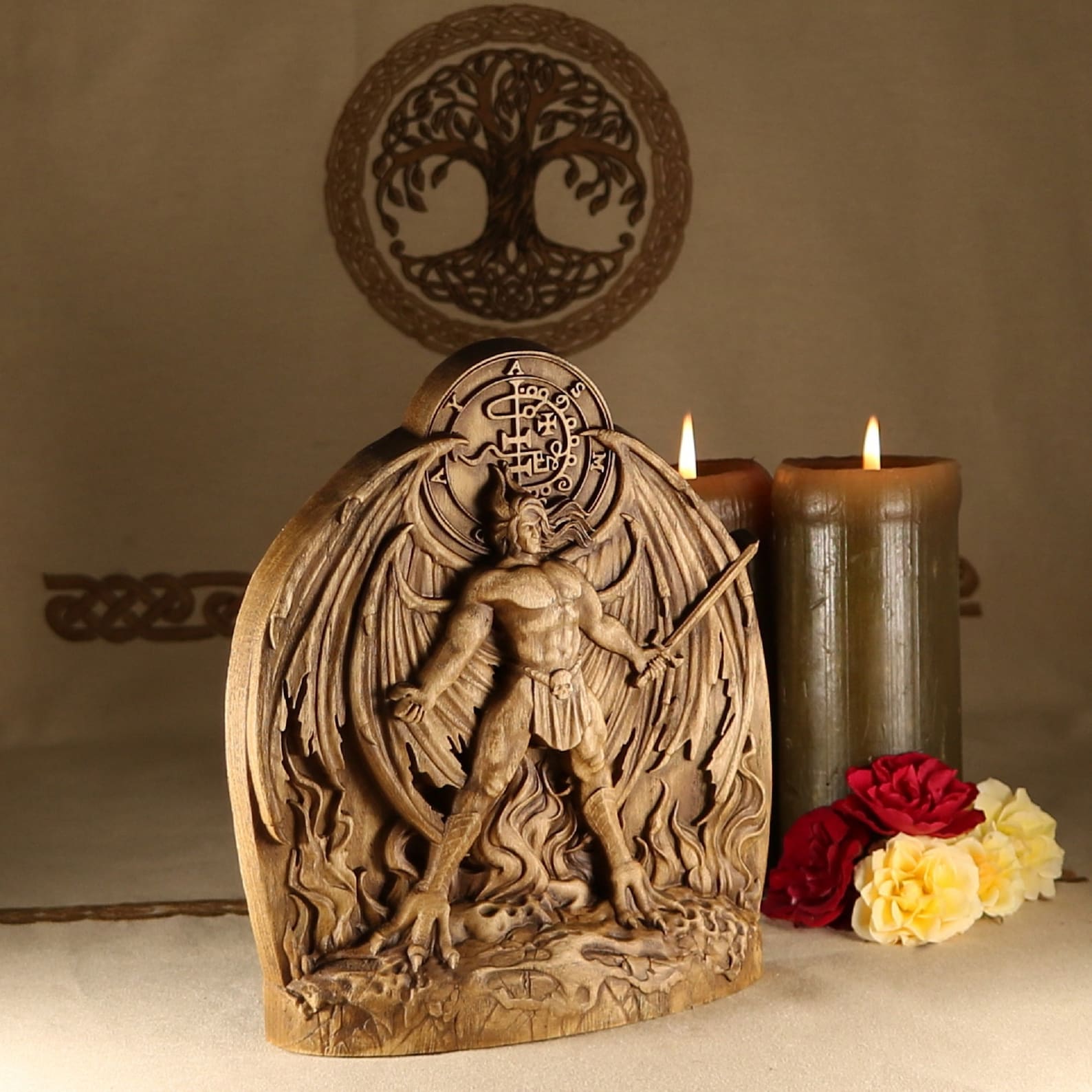 Asmodeus, Greek Statue, Asmoday, Asmodeus Statue Greek Mythology Demon ...