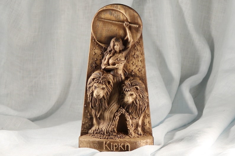 Circe Statue: Greek Goddess Sorceress, Ash Wood Carving - Etsy
