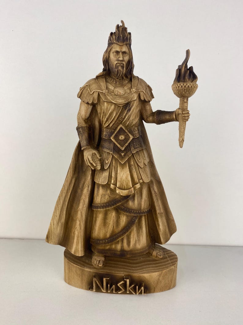 Nusku Statue: Sumerian Mesopotamian God of Fire and Light, Mithology ...