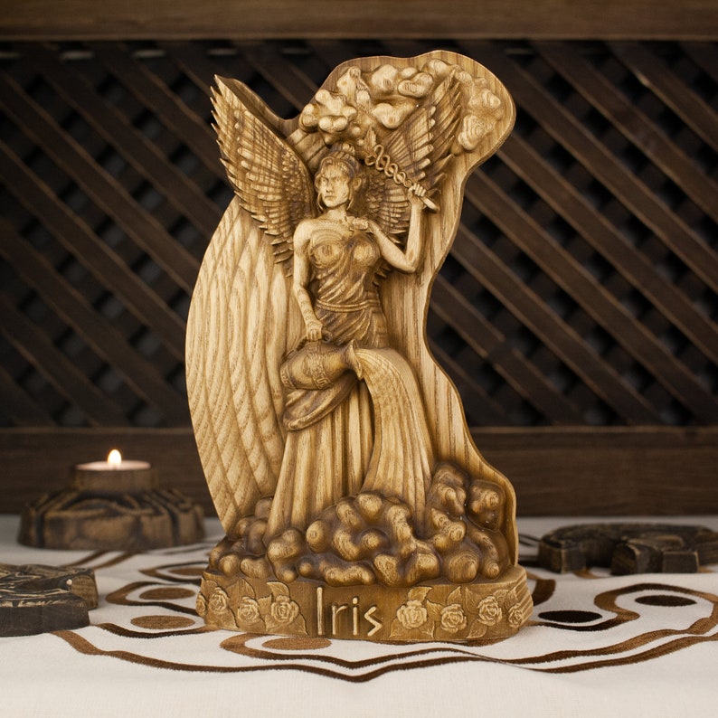 Iris Statue: Greek Goddess of the Rainbow - Etsy
