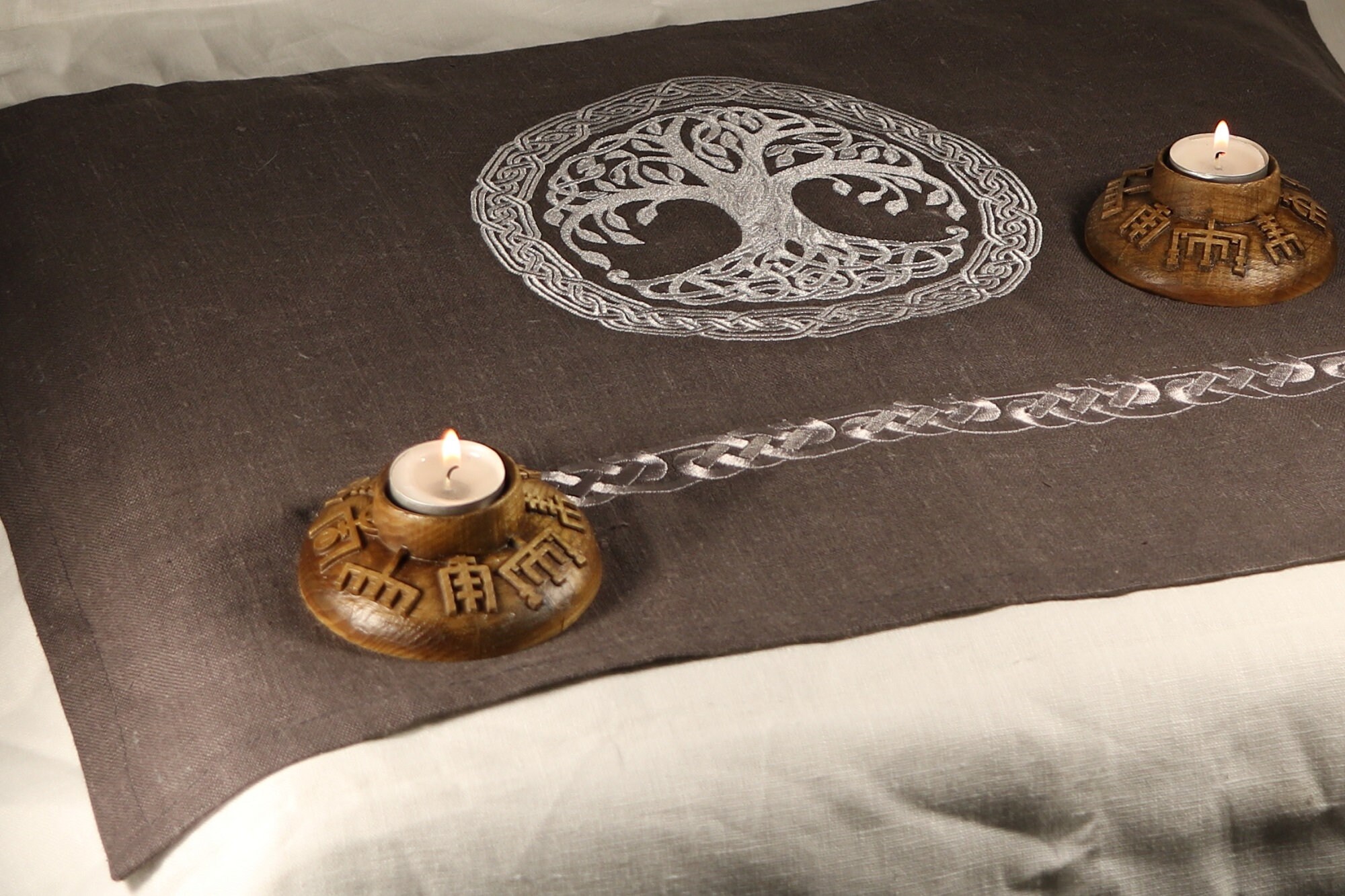 Altar Cloth Pagan Altar Cloth Yggdrasil Travel Altar Norse | Etsy