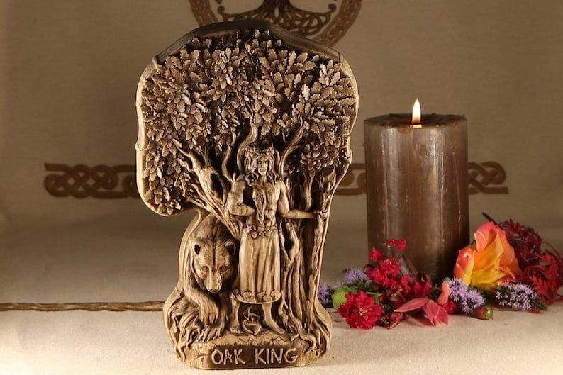 Oak King Holly King Greenman Winter Solstice Wicca Norse Gods - Etsy UK