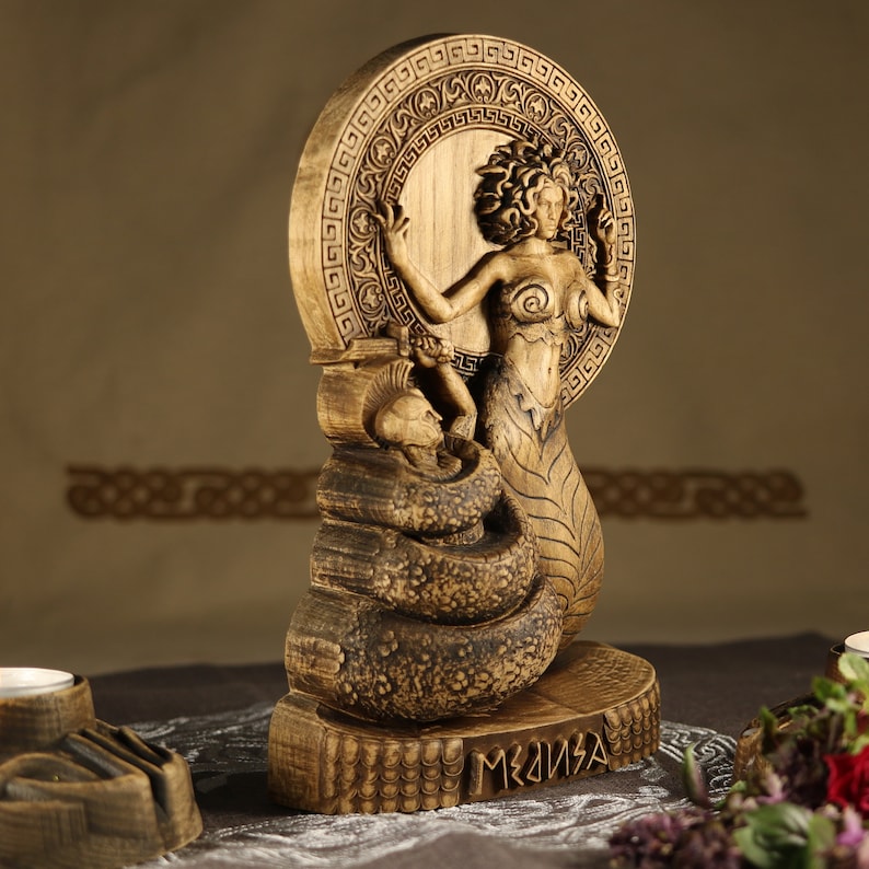 Medusa Statue Gorgon Medusa Greek Goddess Statue Greek - Etsy
