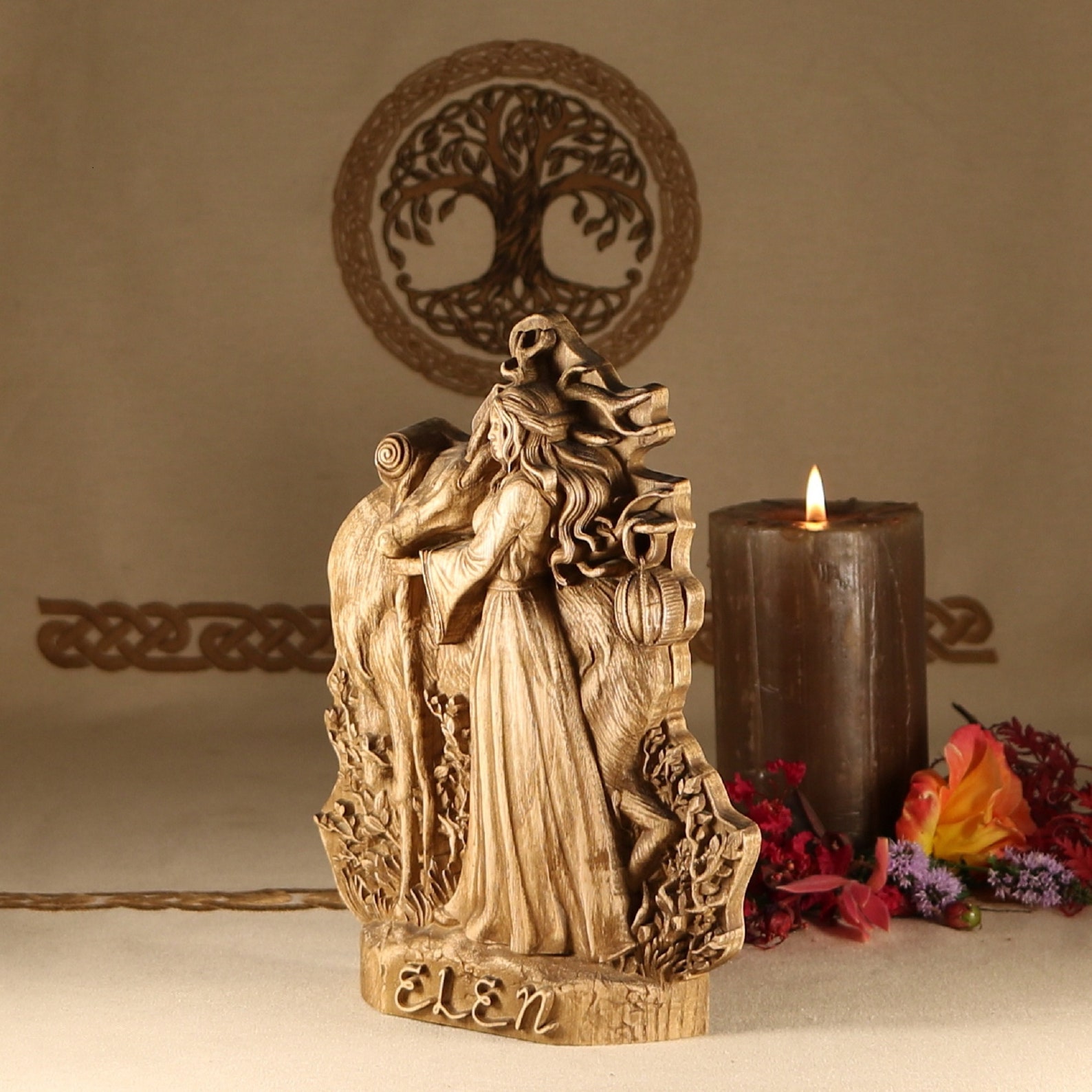 Elen Elen of the Ways Celtic Goddess Elven Forest Horned - Etsy
