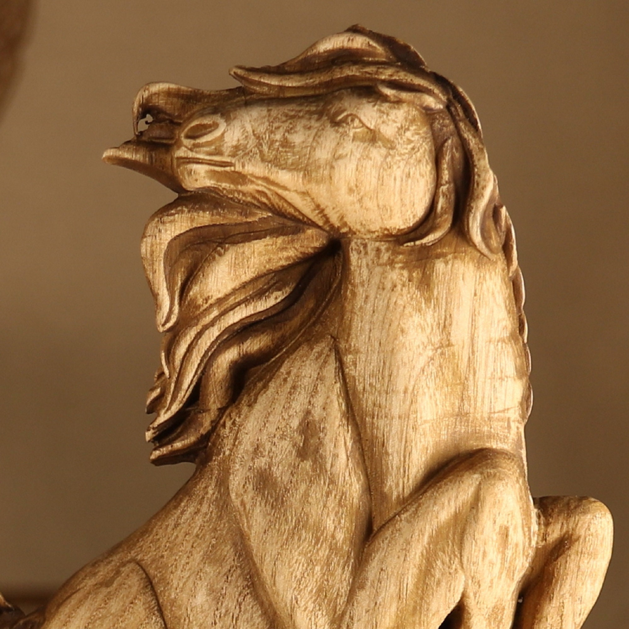 Handmade Sleipnir Statue: Ash Wood Norse Decor - Etsy