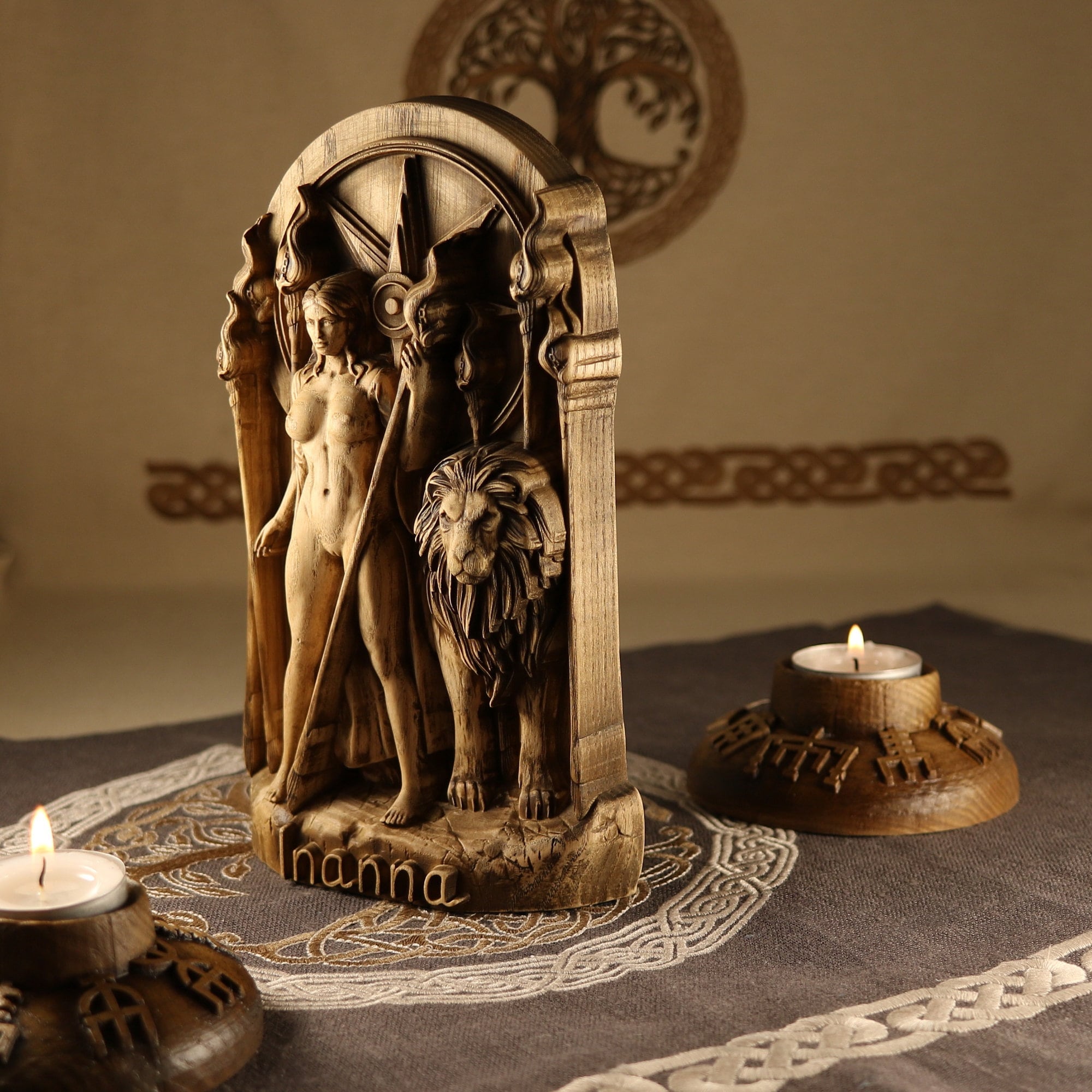 Inanna Inanna Statue Ishtar Lilith Astarte Asherah Sumerian - Etsy UK