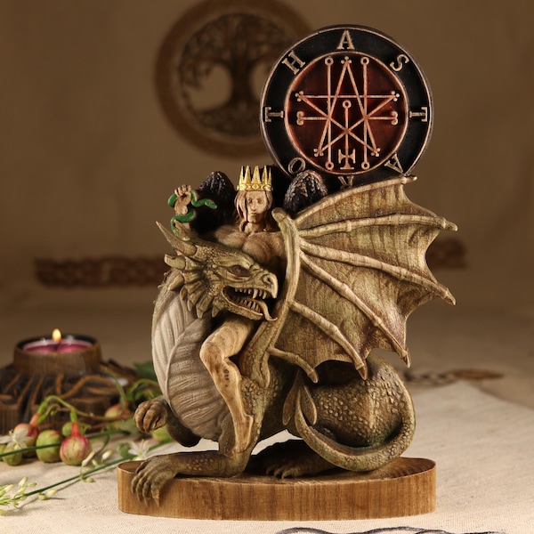 Wood Carved Statue - Etsy