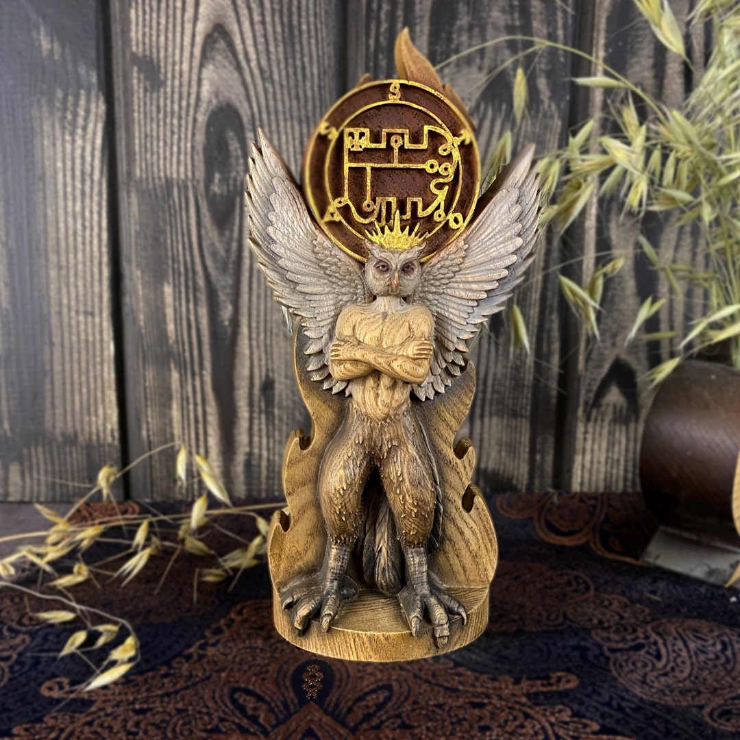 Stolas Demon Statue Prince Stolas Stolas Statue Demon Sigil Satan ...