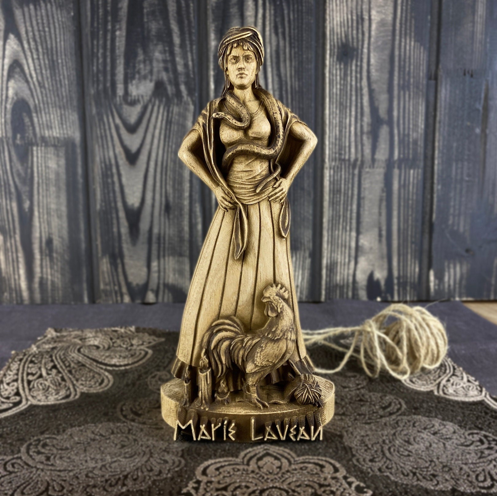 Marie Laveau Statue: Voodoo Queen Altar Decor, New Orleans Witchcraft ...