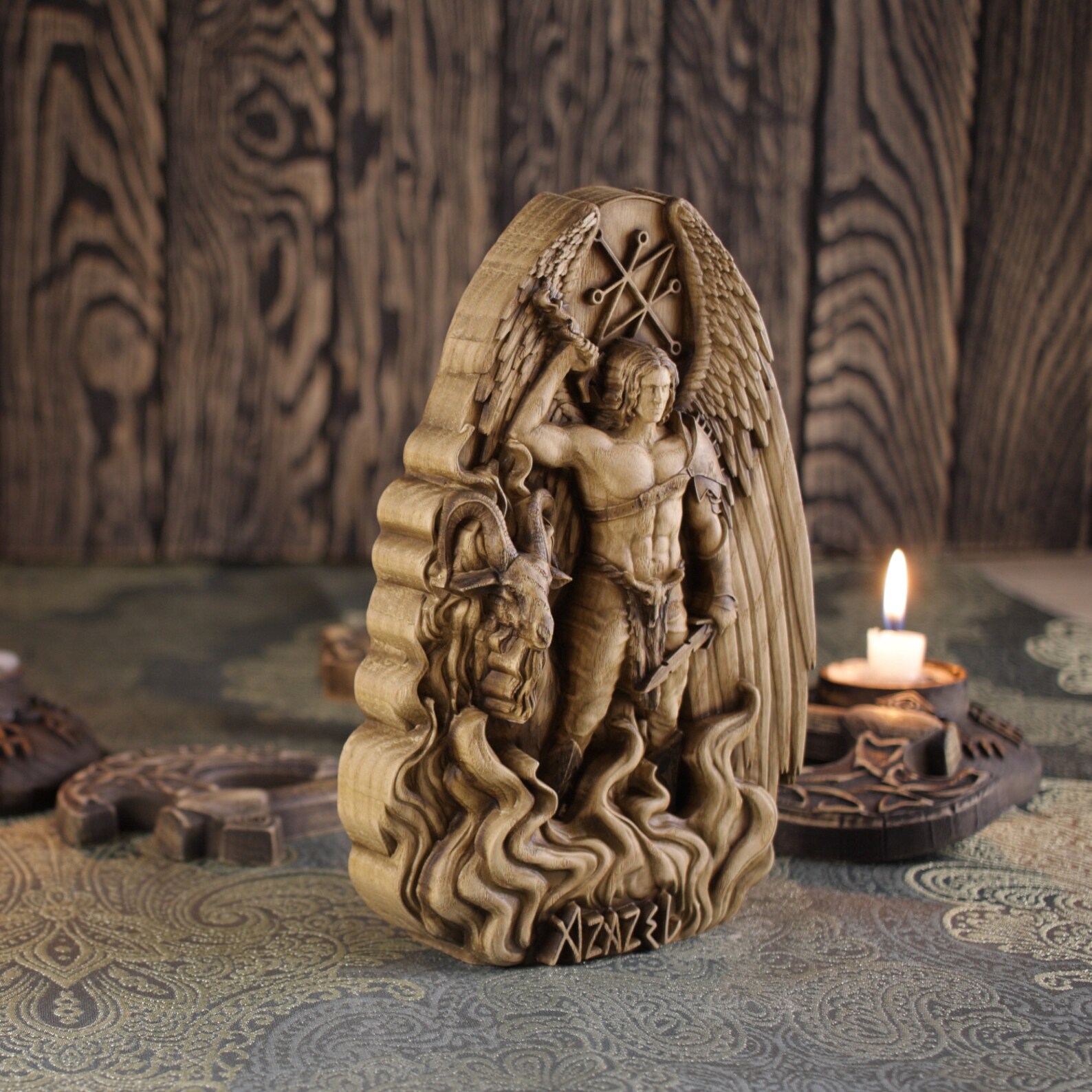 Azazel Satan Baphomet Demon Lucifer Occult Decor Satanic | Etsy Canada