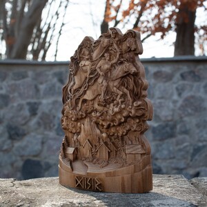 Norse Disir, Shieldmaiden Goddess Statue, Pagan Decor Spirits Norse ...