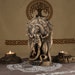 Abraxas, Goetia, Wooden Statue, Goetic, Satanic, Wood Sculpture Abrasax ...