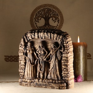 Ash Tree Moirai Sculpture: Greek Triple Goddess Statue - Etsy