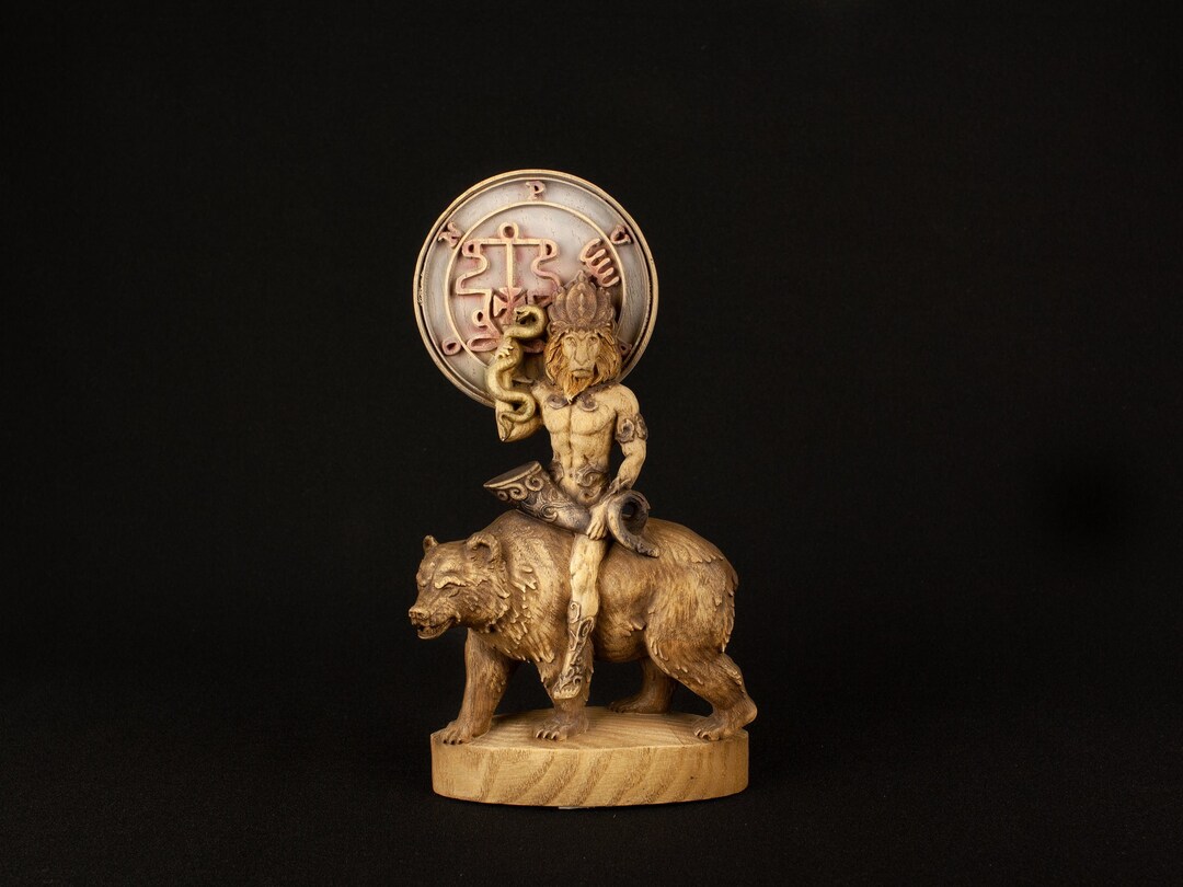 Goetia, King Purson, Demon Sculpture, Demon Statue Wooden Statue ...