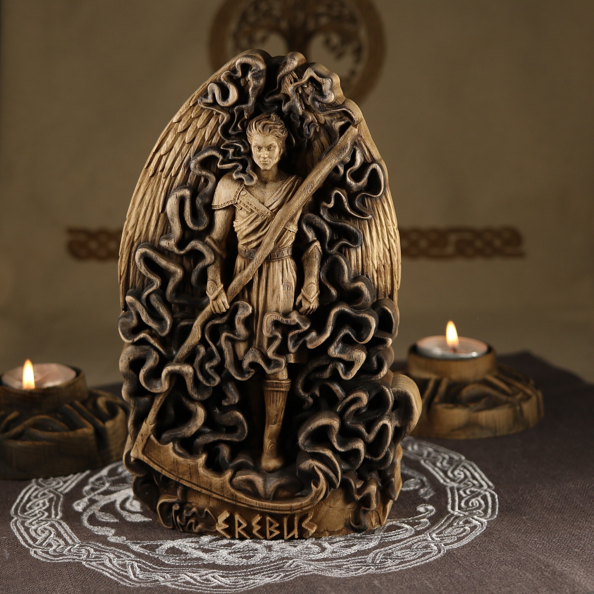 Erebus Greek God Statue