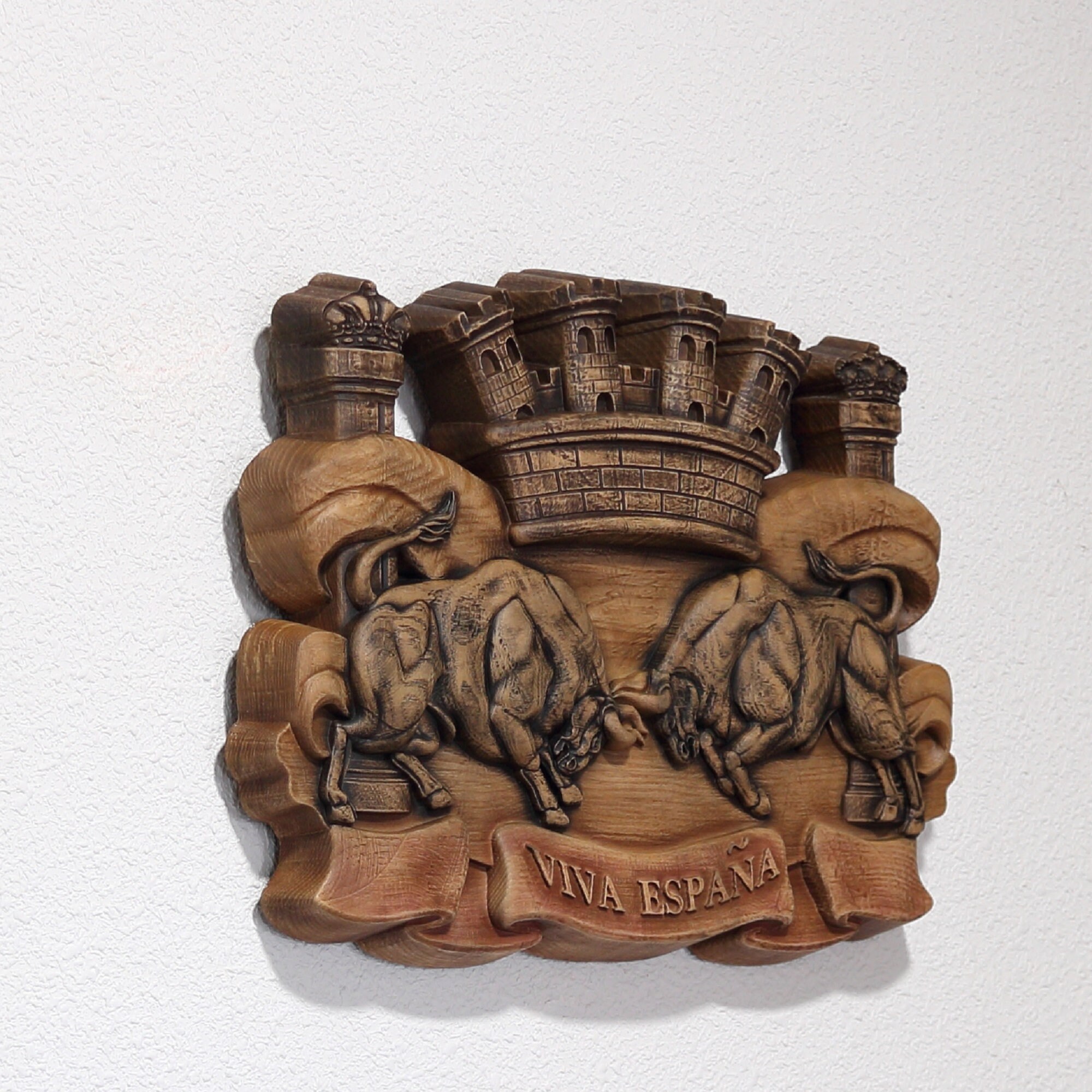 Bull Wood Carvings Wall Art Rustic Home Decor Wood Carving - Etsy