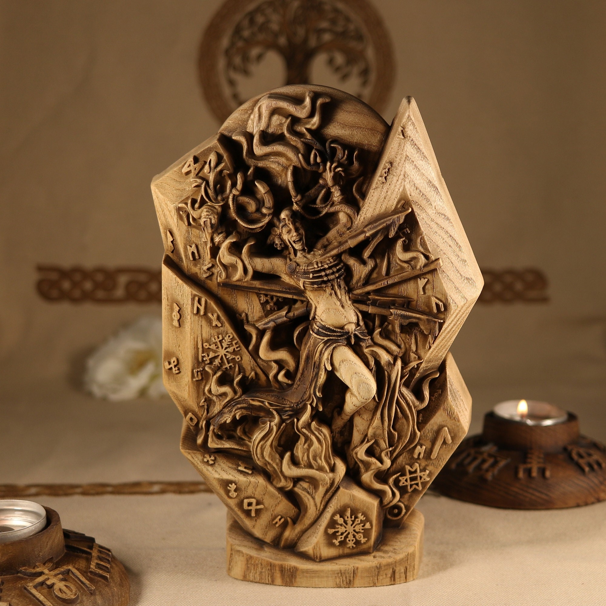 Gullveig Heidr Goddess Statue Norse Gods Norse Witch Jotunn - Etsy