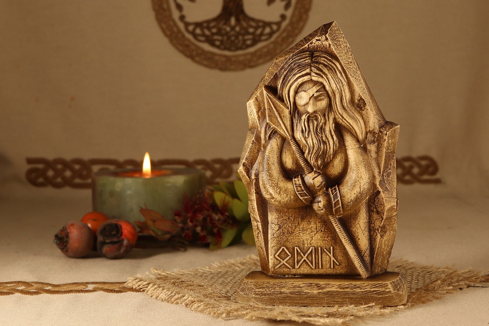 Odin Odin Statue Viking God Odin Wotan Norse Gods - Etsy