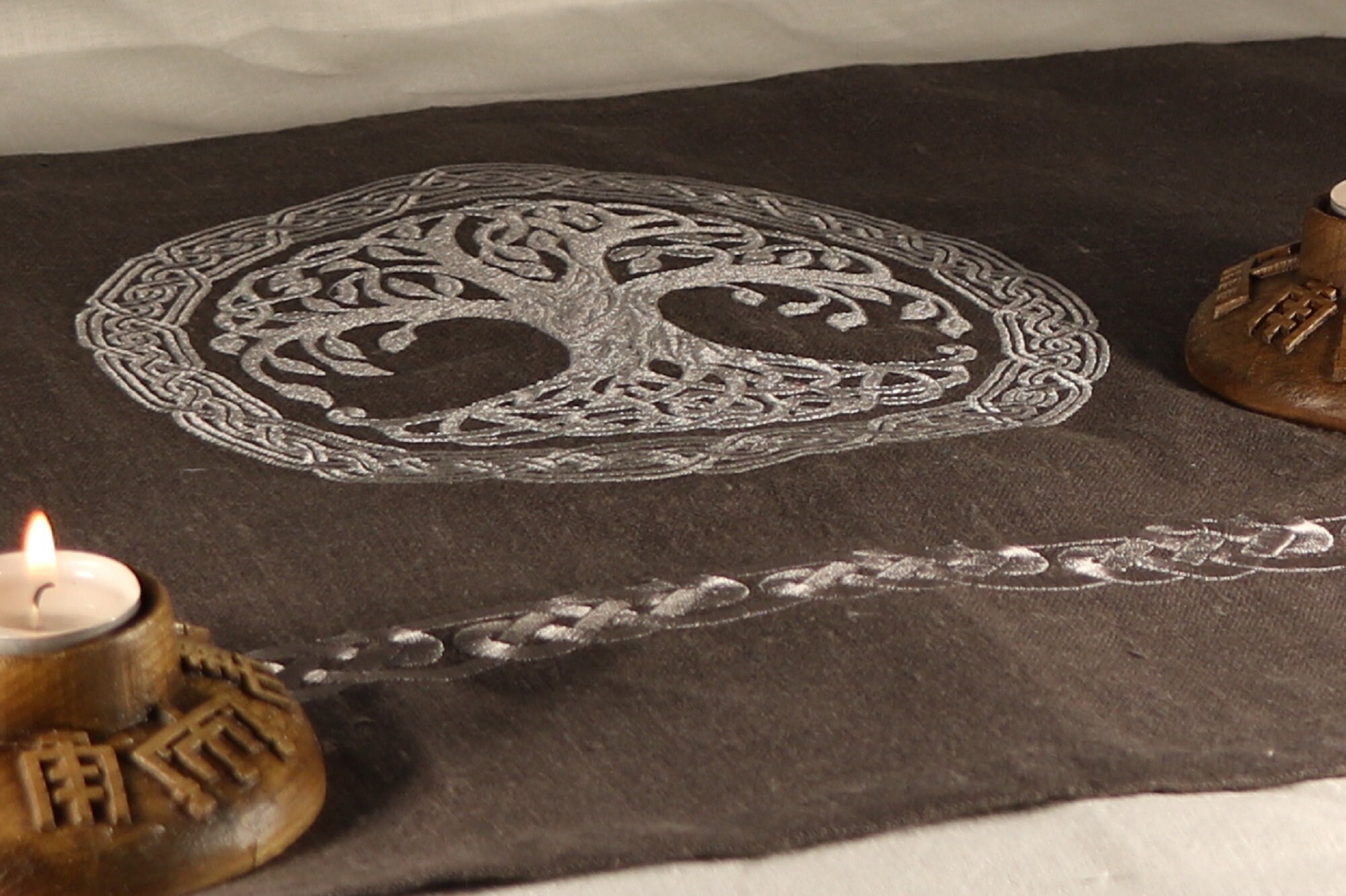 Altar Cloth Pagan Altar Cloth Yggdrasil Travel Altar Norse | Etsy