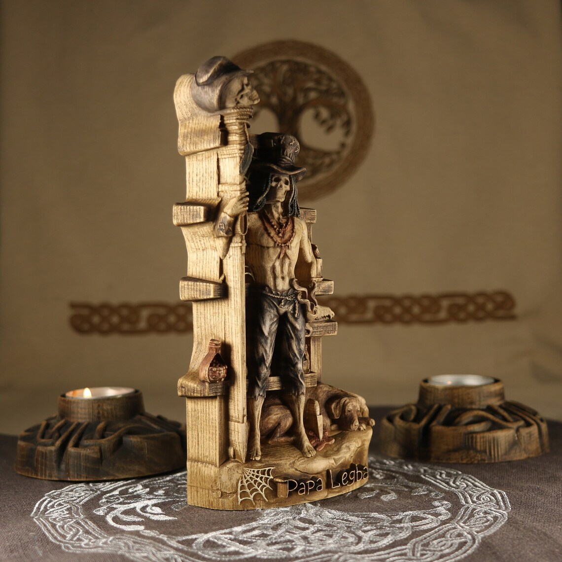 Papa Legba Papa Legba Statue Legba Voodoo Skull Gothic Hoodoo - Etsy