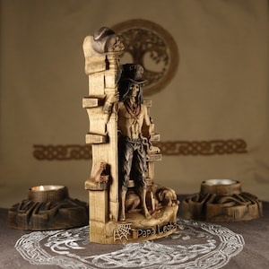 Papa Legba Statue: Handmade Wooden Voodoo Sculpture - Etsy