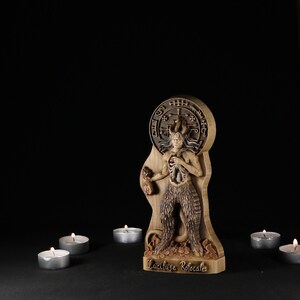 Lucifuge Rofocale, Demon Statue Lucifuge Demon Wooden Statue Occult ...