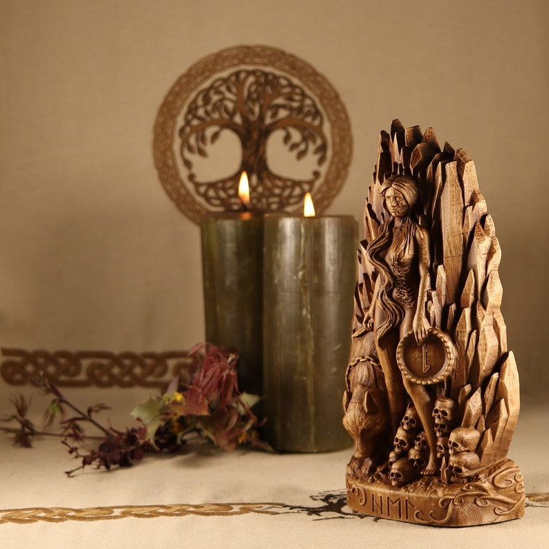 Hel Statue Goddess Statue Wiccan Altar Kit - Etsy