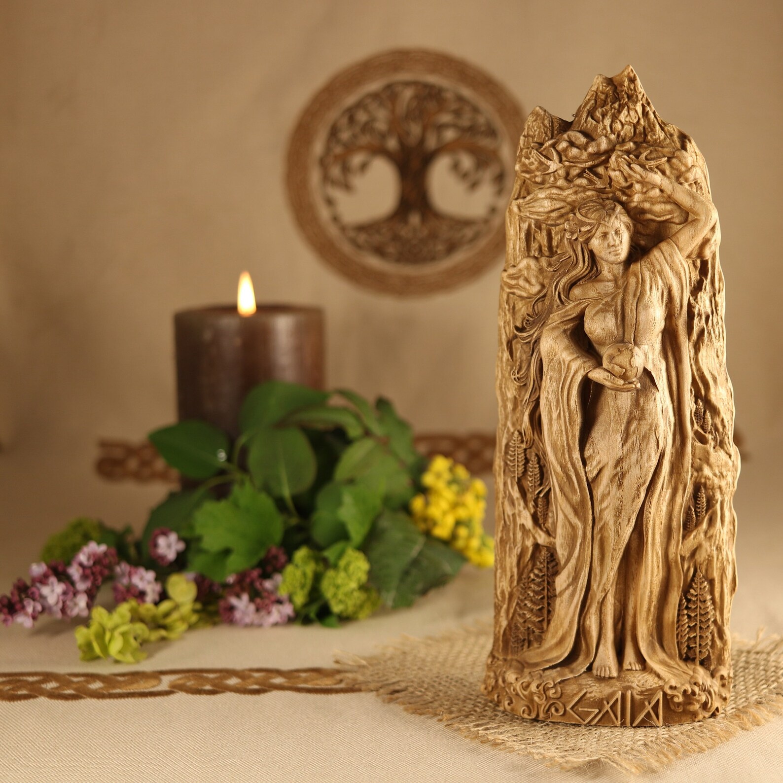 Gaia Greek Statues Sculptures Greek God Statue Mother - Etsy