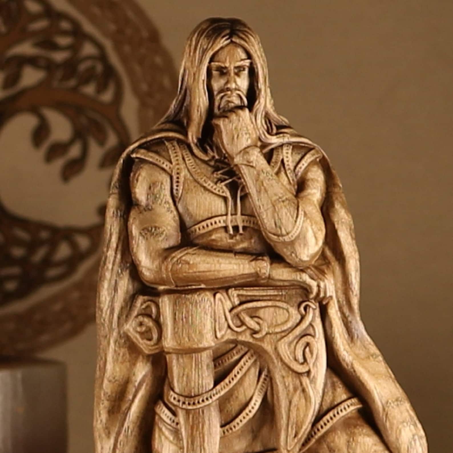 Forseti God Norse Gods Viking Wood Carving Norse Pagan Norse | Etsy