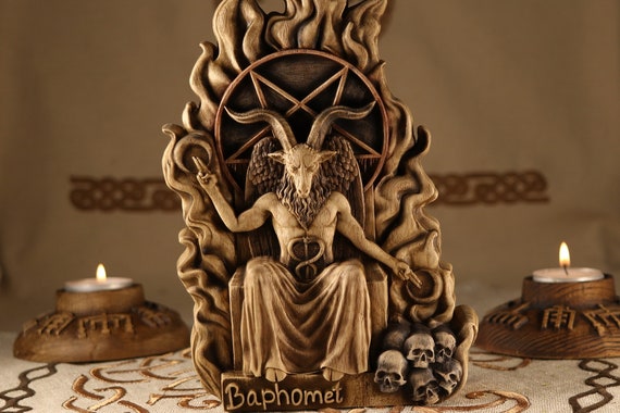 Baphomet Statue Occult Decor Satanic Satanism Idol Altar - Etsy