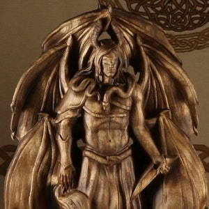 Samael Lucifer Statue Lucifer Morningstar Satan Statue Occult Art ...