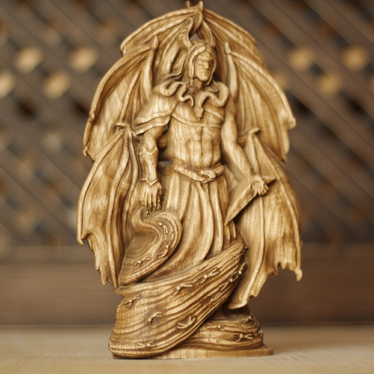 Samael Lucifer statue Lucifer morningstar Satan statue Occult | Etsy