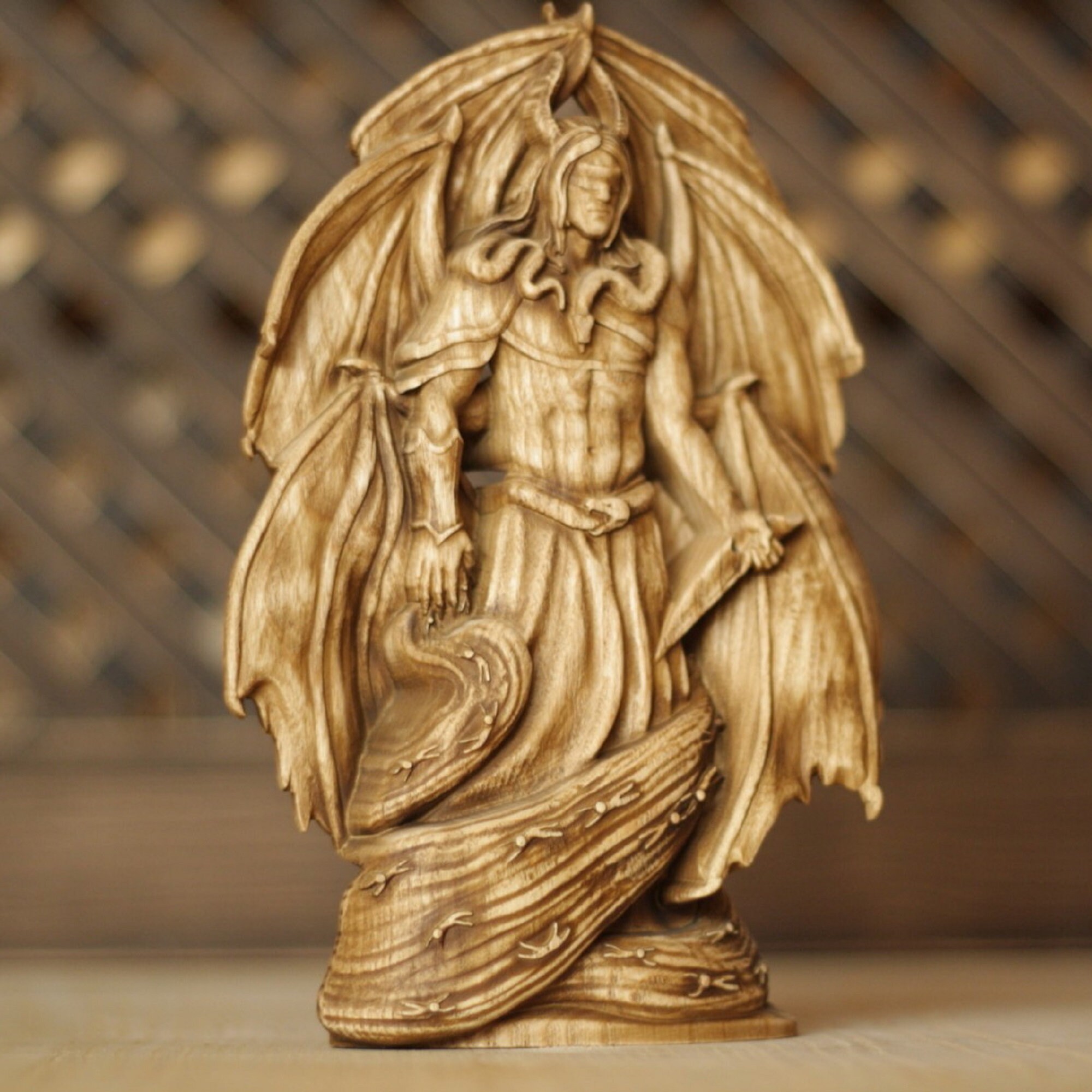 Samael Lucifer statue Lucifer morningstar Satan statue Occult | Etsy