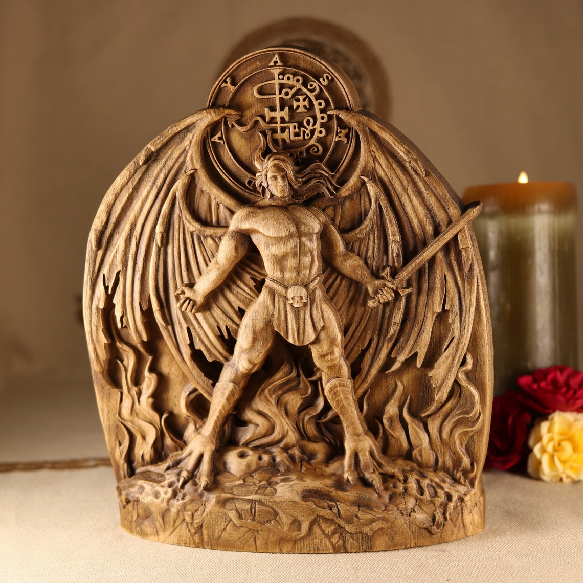 Asmodeus griechische Statue Asmoday Asmodeus Statue - Etsy.de