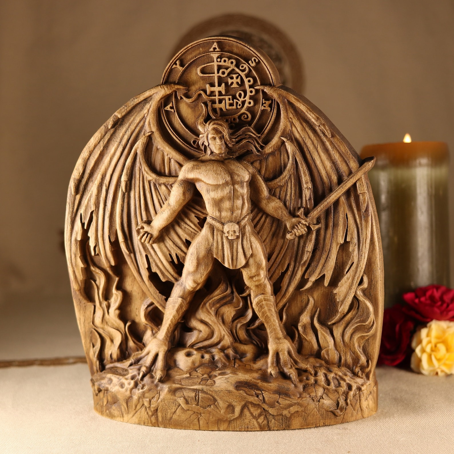 Asmodeus, Greek Statue, Asmoday, Asmodeus Statue Greek Mythology Demon ...