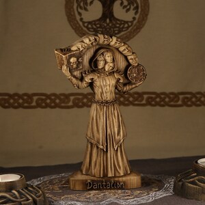 Dantalion Duke of Hell Statue: Wooden Demonolatry Pagan Altar Decor - Etsy