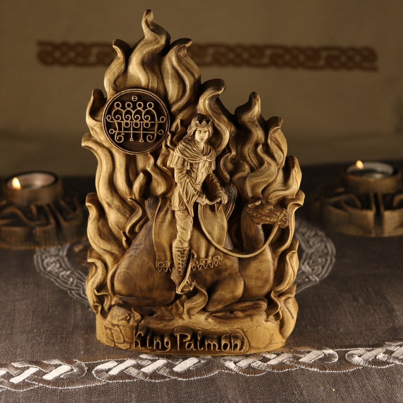 Paimon King Paimon Goetia Lucifer Altar Satan Statue - Etsy Australia