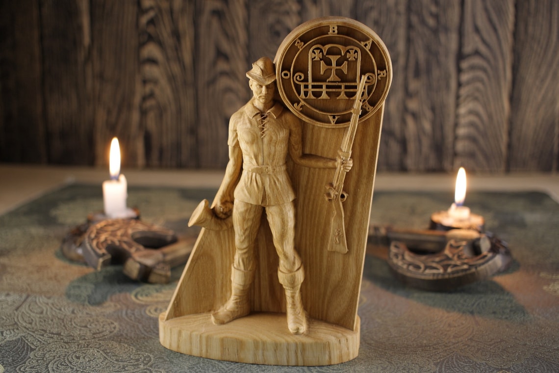 Satan Statue Barbatos Goetia Demon Demon Statue Belial Robin - Etsy