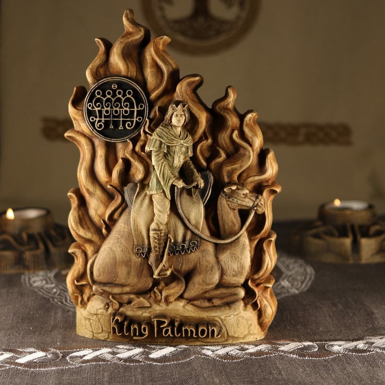 Paimon King Paimon Goetia Lucifer Altar Satan Statue - Etsy