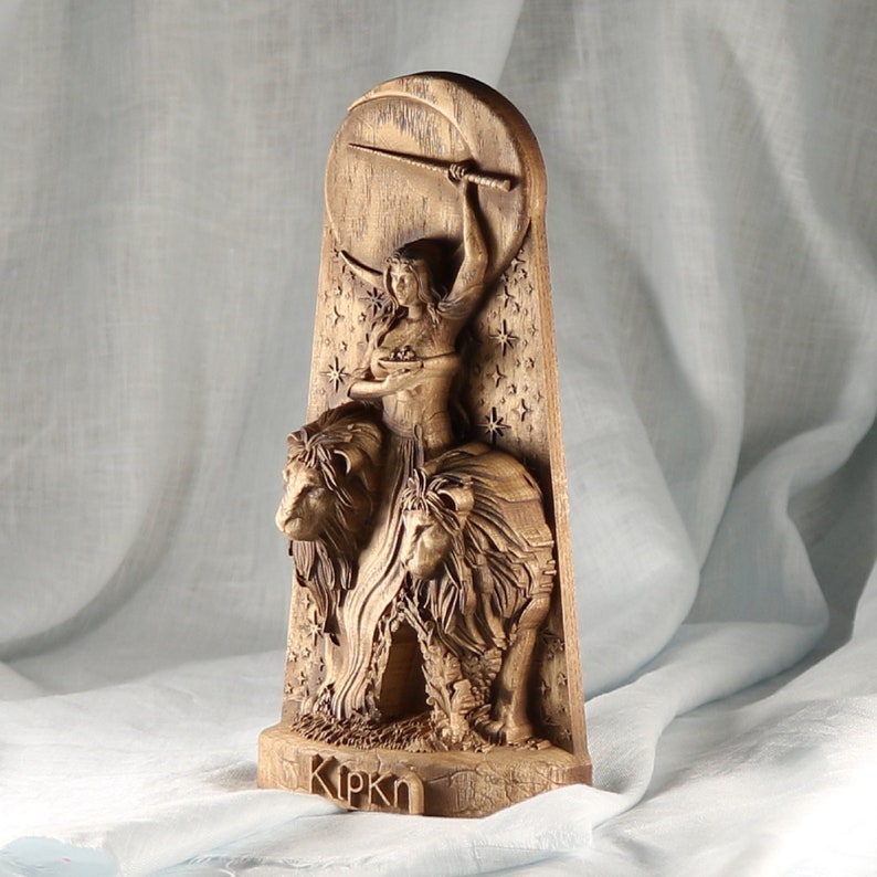 Circe Statue: Greek Goddess Sorceress, Ash Wood Carving - Etsy