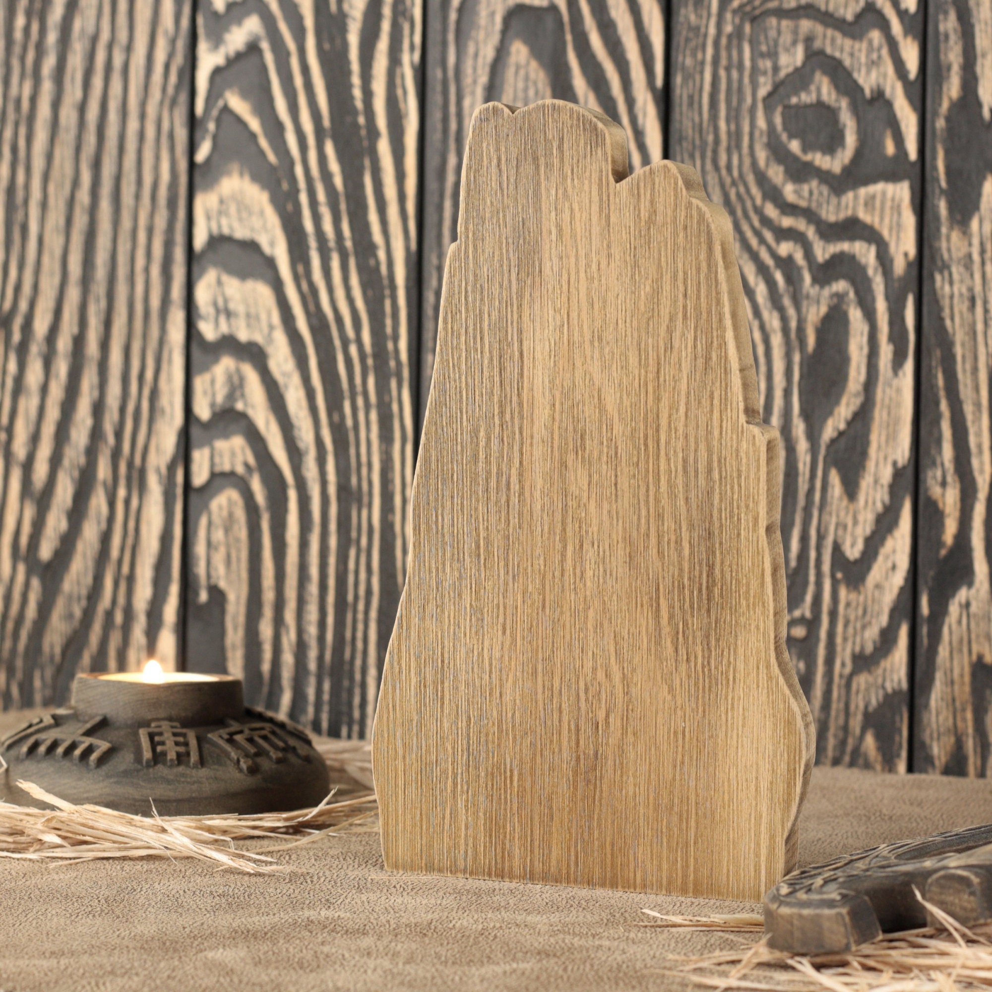 Hoenir Statue: Norse God Wood Carving, Viking Decor - Etsy